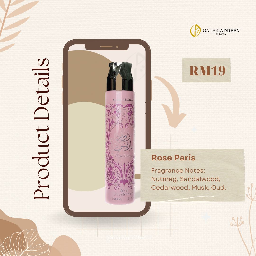 Rose Paris Air Freshener by Ard Al Zaafaran